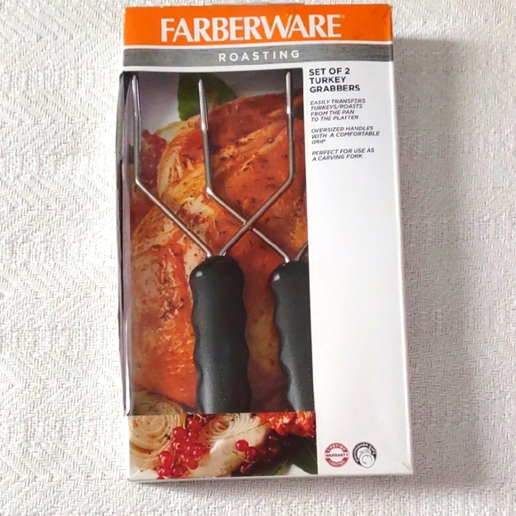 Farberware | Kitchen | Farberware Metal Meat Roast Grabbers New In Box ...